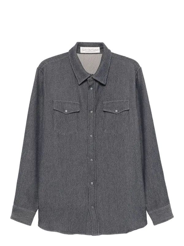 GOD'S TRUE CASHMERE Denim Cashmere Shirt - Blue