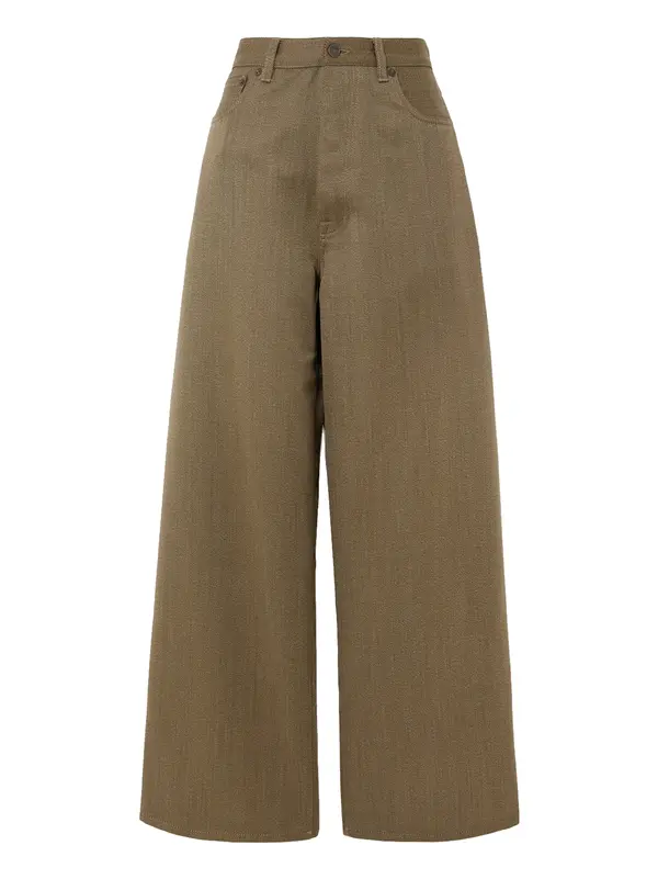 FORTELA Jaron Wool-twill Pants - Green