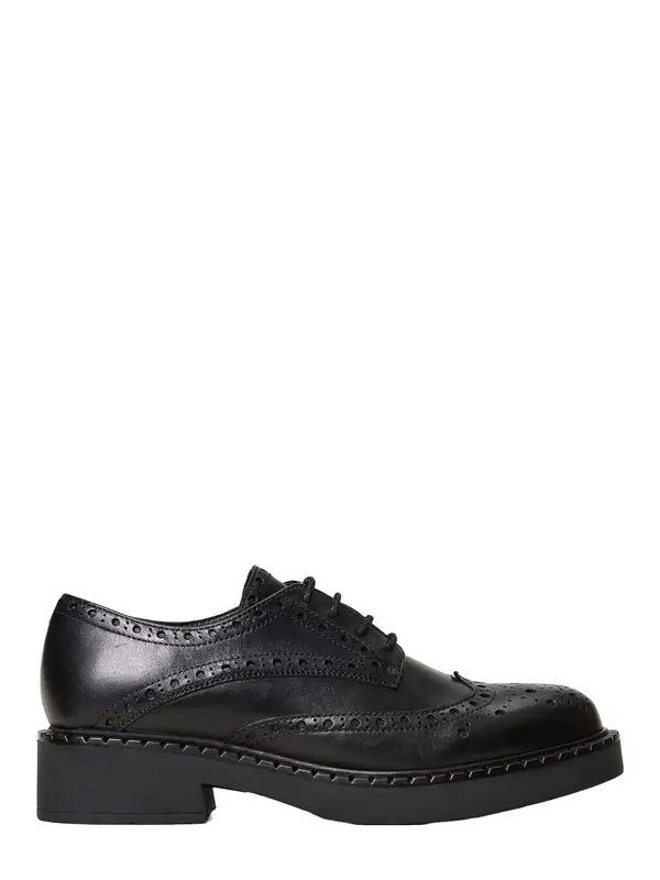 TWINSET Leather Lace-up Shoes - Black