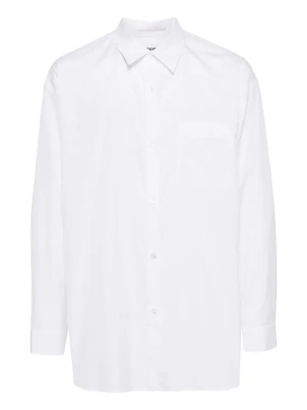 Attachment Cotton Shirt - White