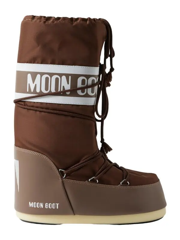 Moon Boot Icon Paneled Snow Boots - Brown