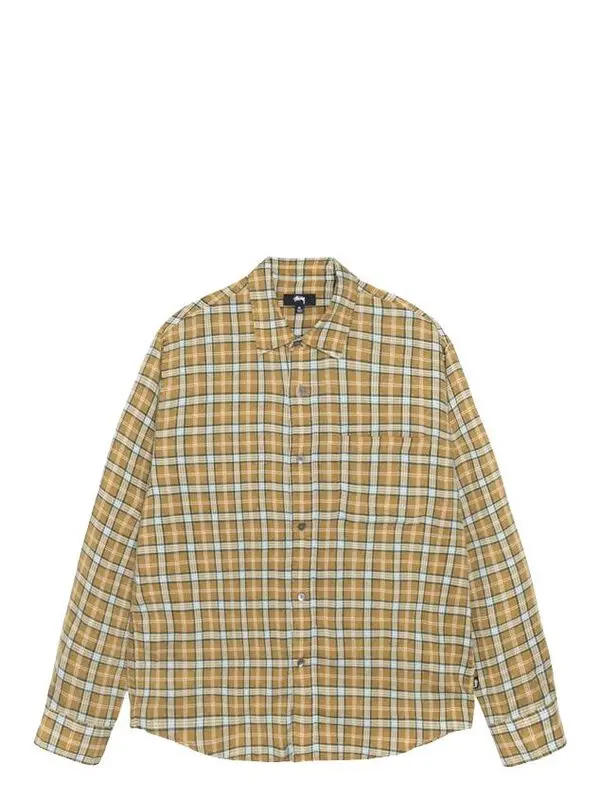 StÜssy Plaid Matthew Printed Shirt - Gold