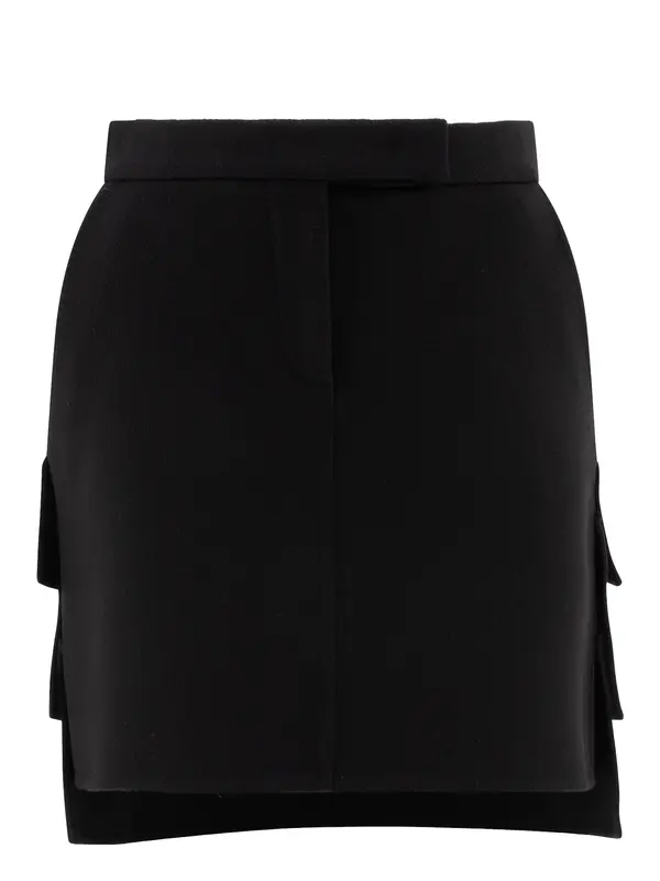 Max Mara Camelwool Mini Skirt - Black
