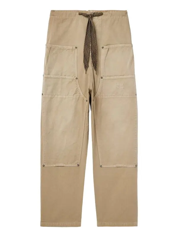 Kapital Katsuragi Wide-leg Cotton-twill Trousers - Neutrals