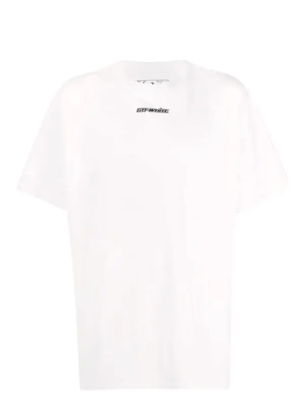 Off-White Off Marker Red Arrows Oversized Tee Shirt - White