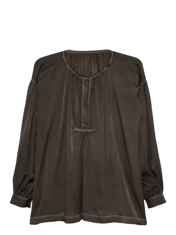 UMA WANG Tillie Blouse - Brown