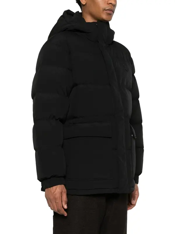 Maison Kitsuné Hooded Puffer Jacket - Black