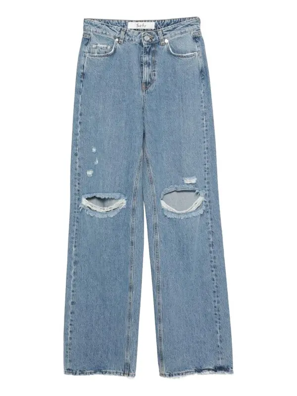 Séfr Wide-leg Jeans - Blue