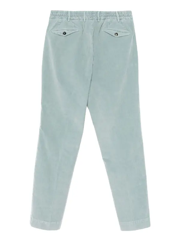 DELL'OGLIO Corduroy Tapered Trousers - Blue