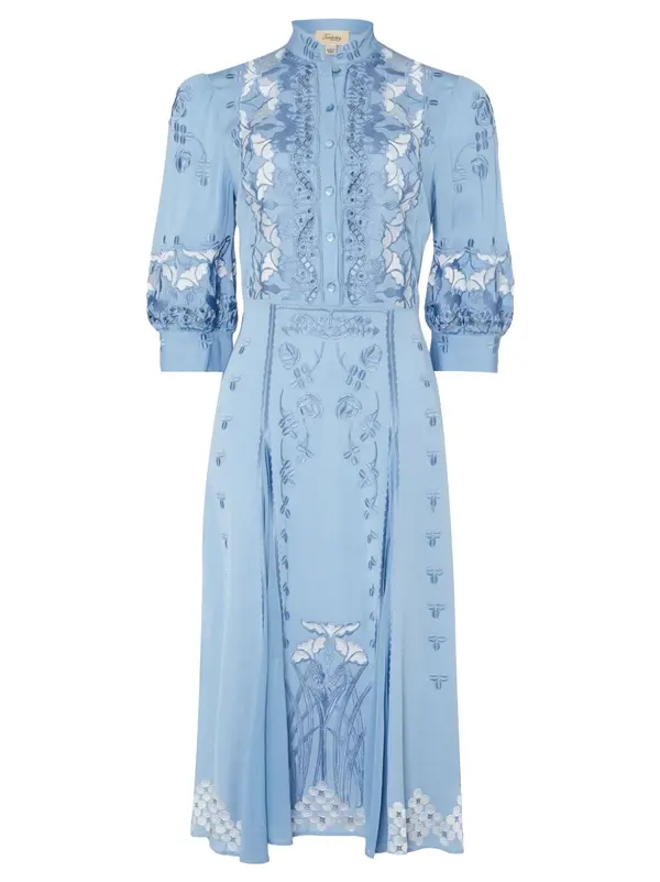 TEMPERLEY LONDON Daphne Midi Dress - Blue
