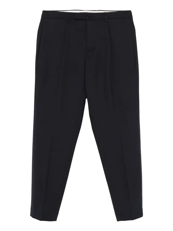 DELL'OGLIO Pleated Tailored Trousers - Blue