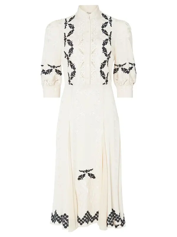 TEMPERLEY LONDON Daphne Midi Dress - Neutrals