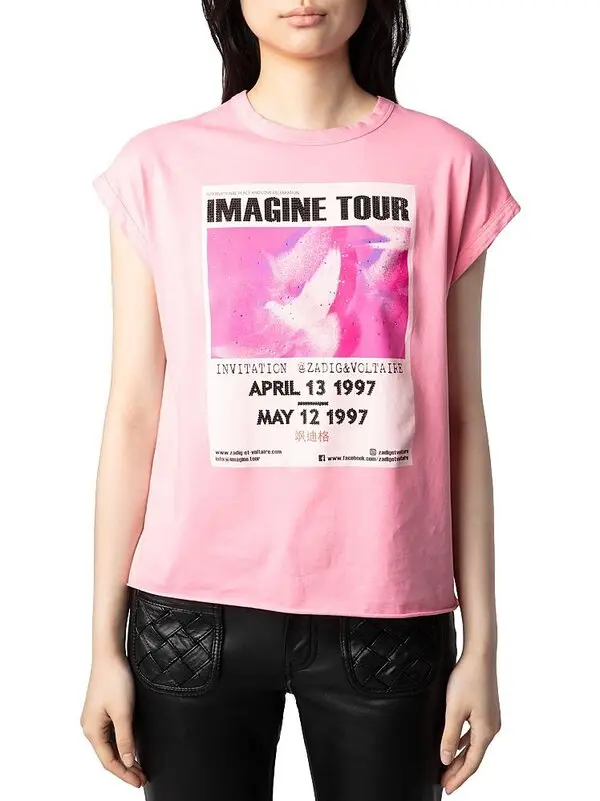 Zadig&Voltaire Imagine Concert Tour Tee - Chamallow