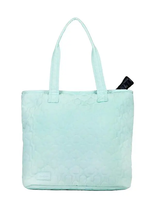 AME & LULU Pickleball Court Carryall - Dusty Blue Quilted Paddles