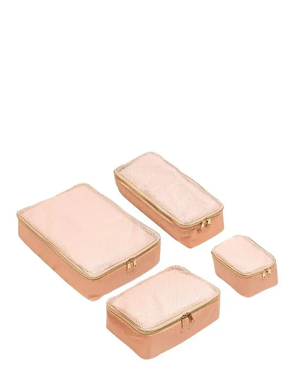 ROYCE & ROCKET Packing Cubes Set Of 4 - Cloud Pink