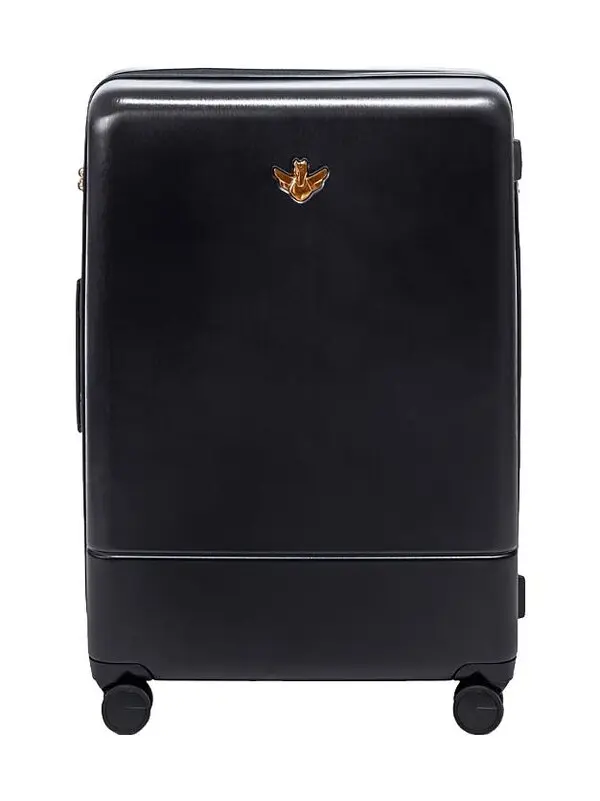 ROYCE & ROCKET The Castle Midsize 28" Expandable Luggage - Black/tobacco