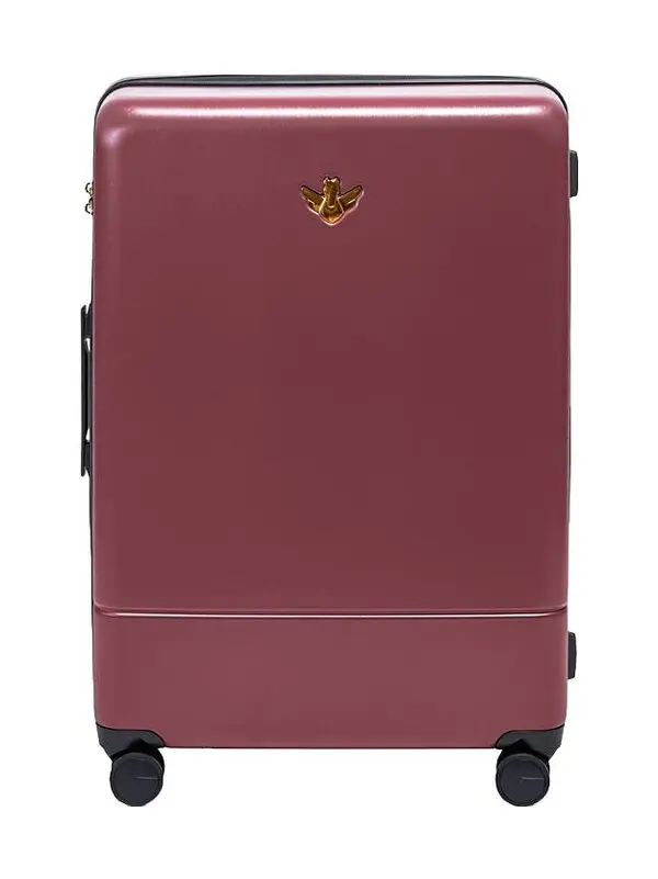 ROYCE & ROCKET The Castle Midsize 28" Expandable Luggage - Burgundy/cloud Pink