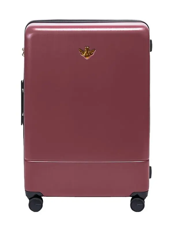 ROYCE & ROCKET The Castle Midsize 28" Expandable Luggage - Burgundy/tobacco