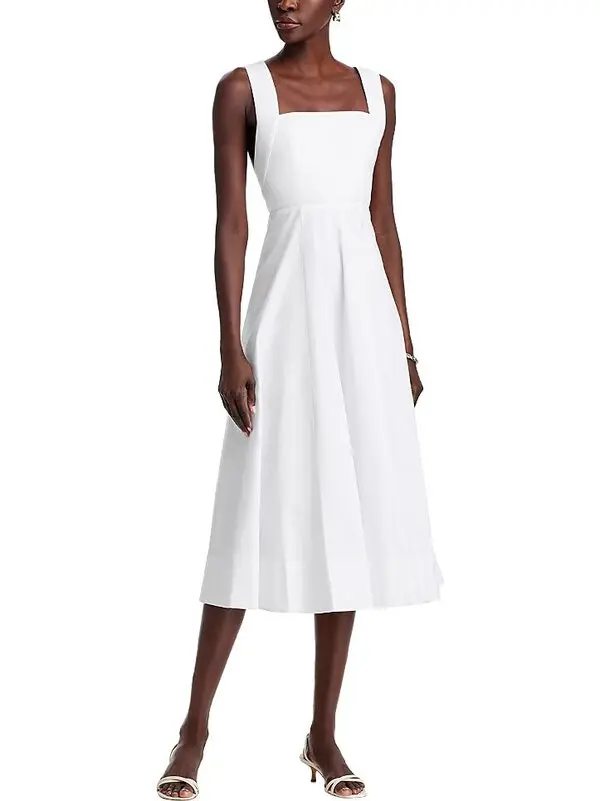 Staud Teresa Midi Dress - White