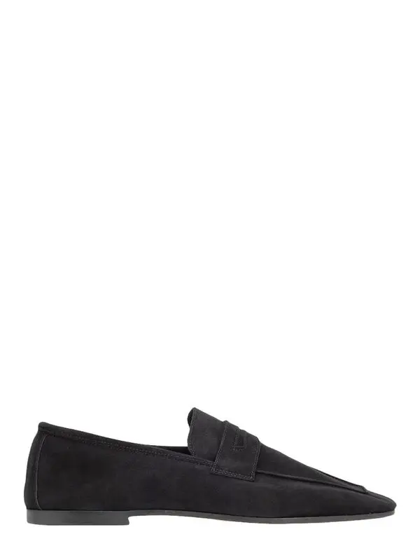 SOPHIQUE Essenziale Suede Penny Loafers - Black