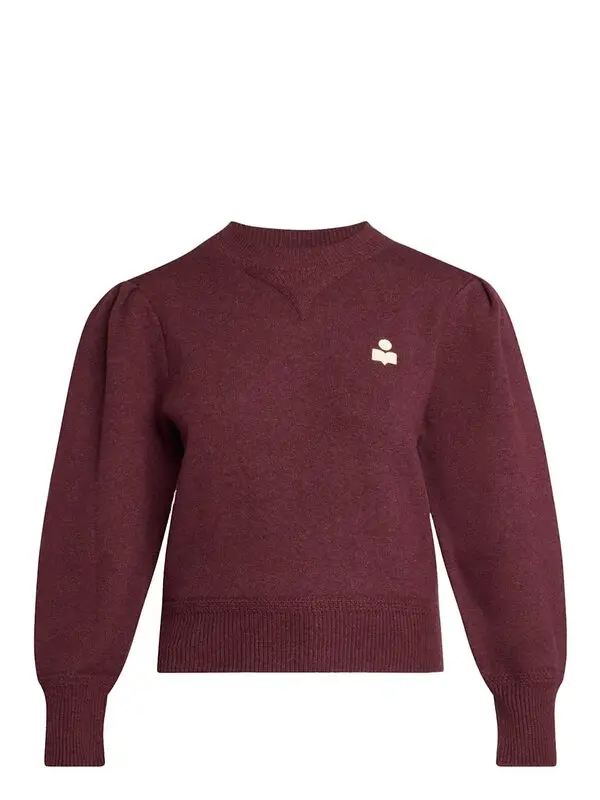 Isabel Marant Kelaya Logo Sweater - Burgundy