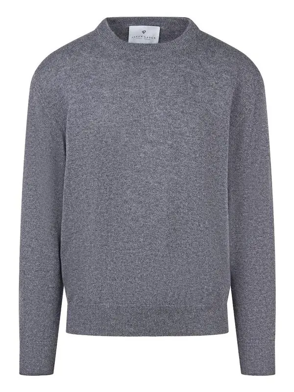 SEVEN GAUGE Cashmere Crewneck Sweater - Grey