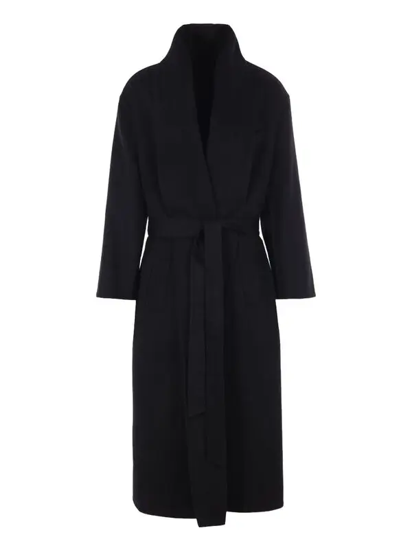 TOM FORD Coat With Shawl Collar - Black