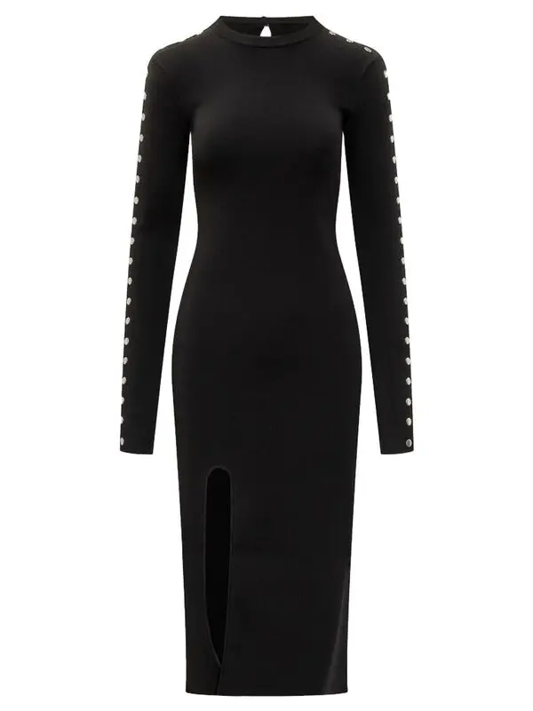 Stella McCartney Studded Long Dress - Black