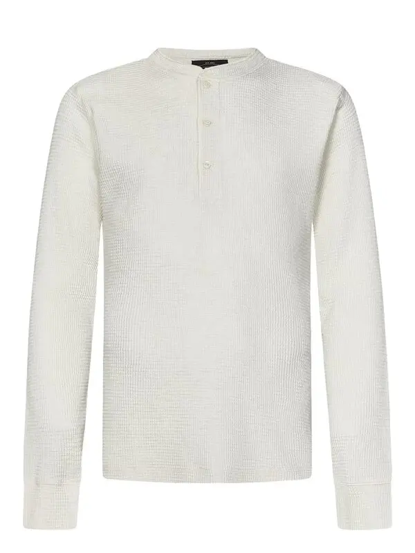 Ralph Lauren Texture-effect Thermal Henley - White