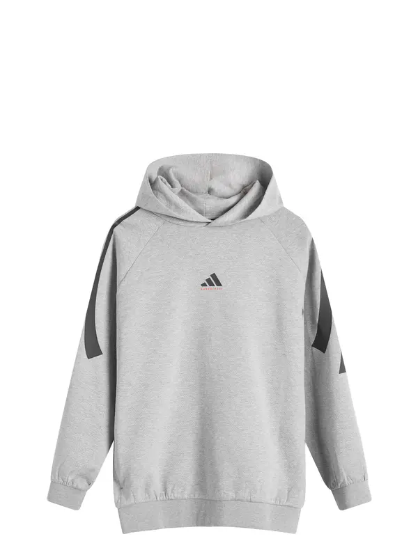 Adidas Basketball Hoodie - Medium Grey Heather
