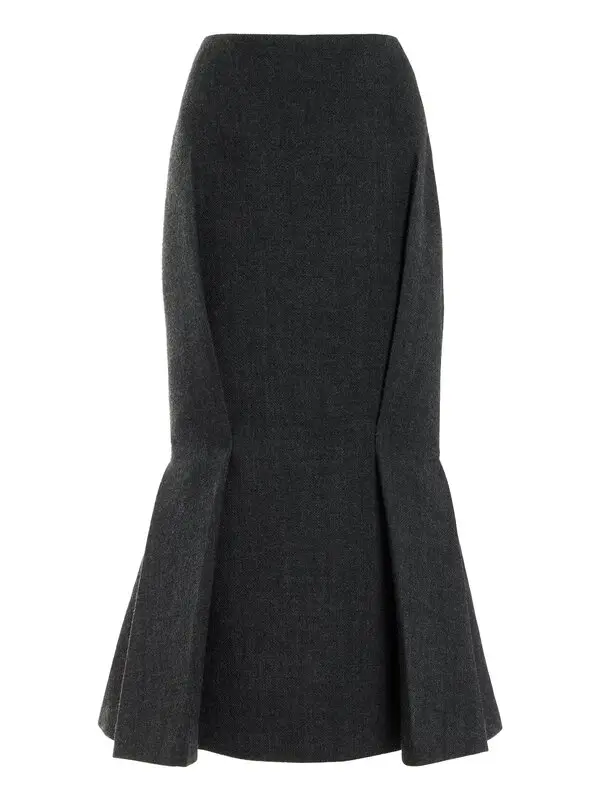 Prada Suiting Midi Skirt - Black