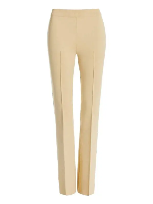 HIGH SPORT Long Kick Stretch-cotton Flared Pants - Neutral