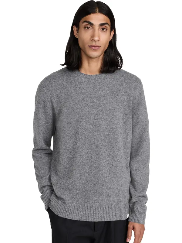 Norse Projects Standard Merino Lambswool Sweater - Grey Melange