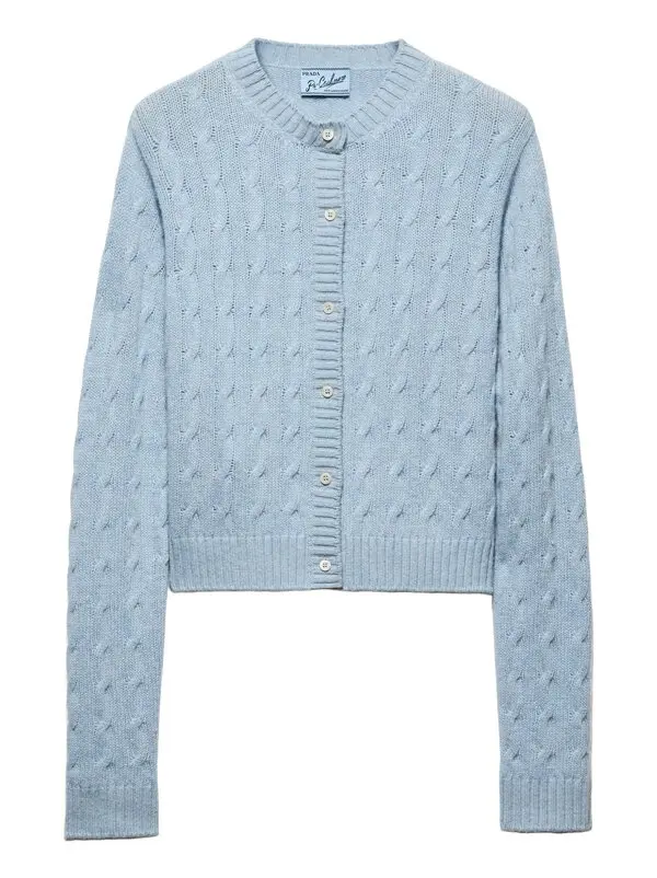 Prada Re-cashmere Cardigan - Light Blue