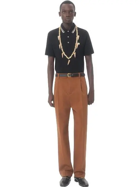 Valentino Garavani Cotton Piqué Polo Shirt With Vlogo Patch - Black