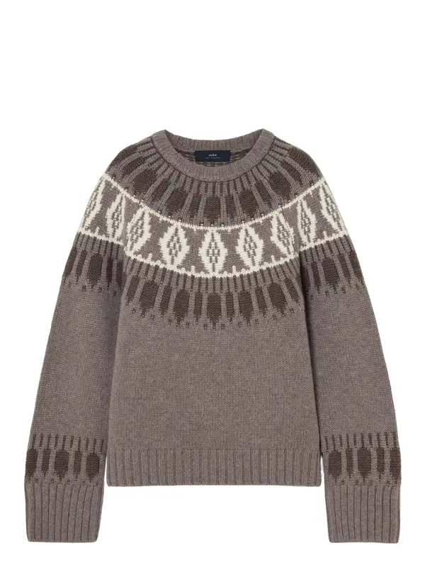 Arch4 Fair Isle Cashmere Sweater - Neutrals