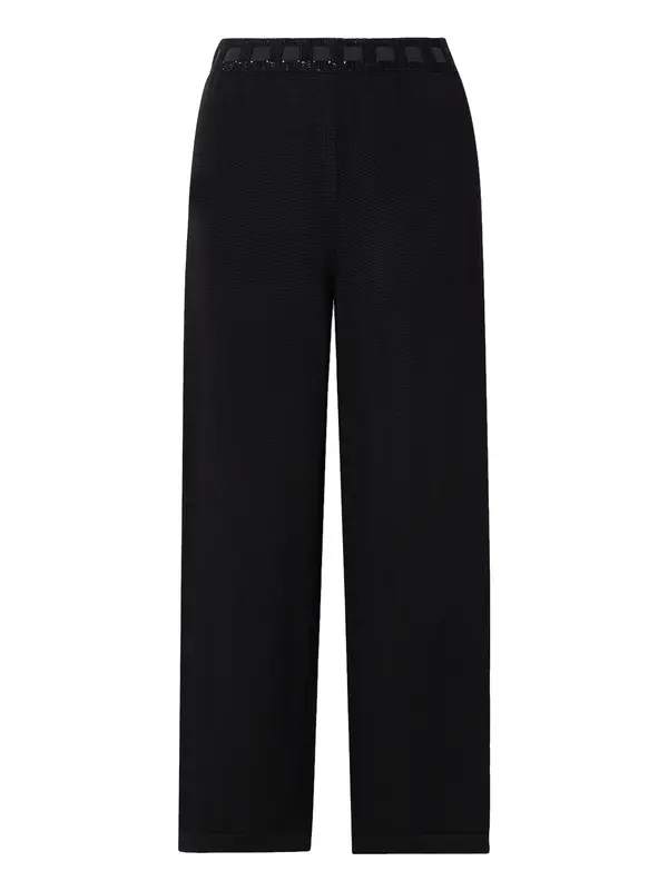 BODE Johnny Cotton Straight-leg Pants - Black