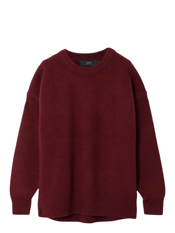 Arch4 Islington Cashmere Sweater - Burgundy