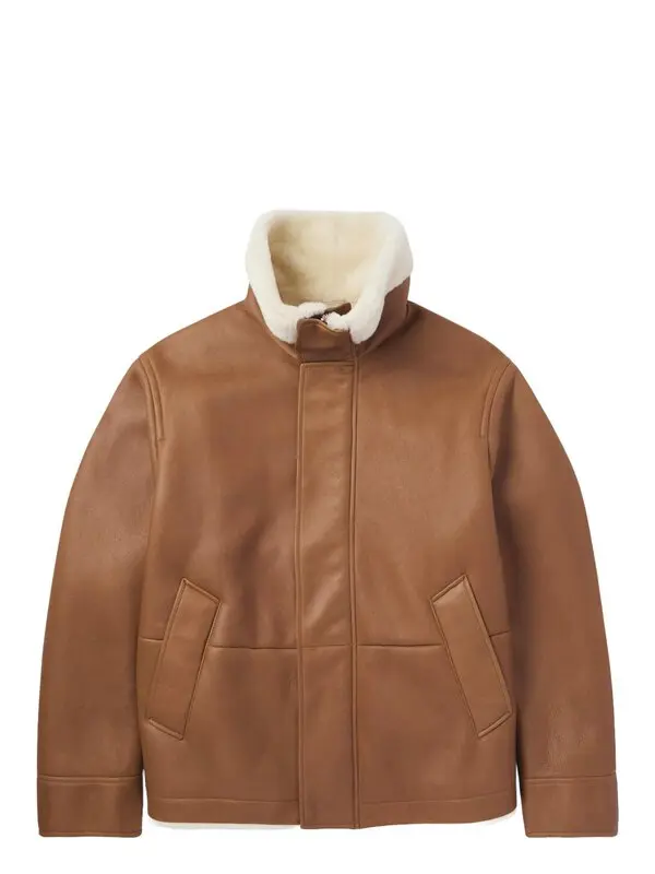 Loro Piana Augusto Shearling Jacket - Brown