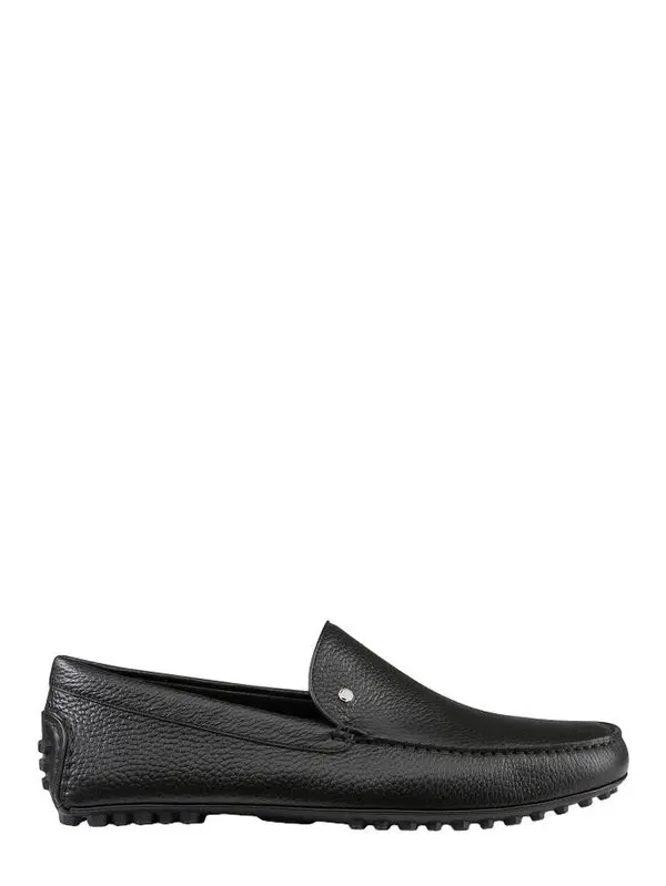 Stefano Ricci Deer And Calfskin Leather Driving Shoes - Black