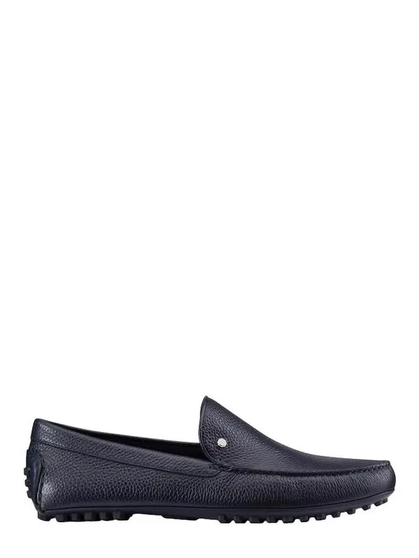 Stefano Ricci Deer And Calfskin Leather Driving Shoes - Navy