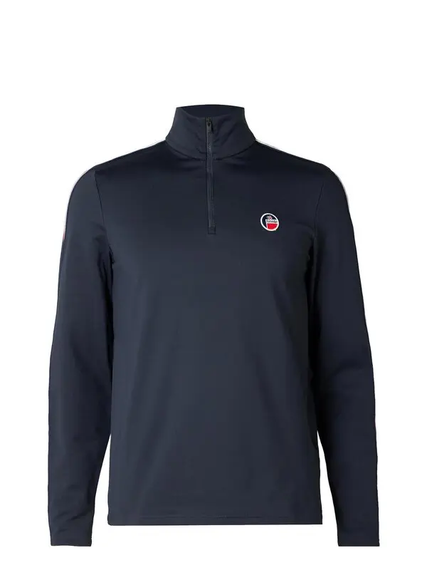Fusalp Logo-appliquéd Stretch-jersey Base Layer - Blue
