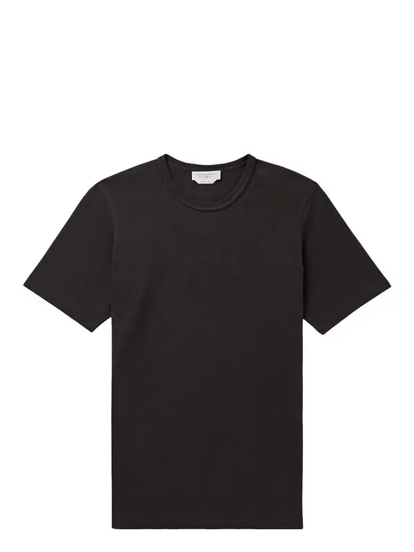 Gabriela Hearst Bandeira Cotton-jersey T-shirt - Brown