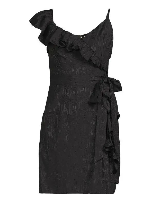 Lilly Pulitzer® Lavianna Ruffle Minidress - Noir