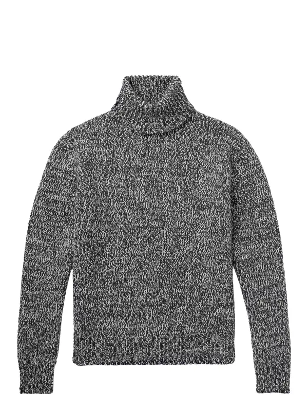 Loro Piana Alagana Cashmere-blend Rollneck Sweater - Black