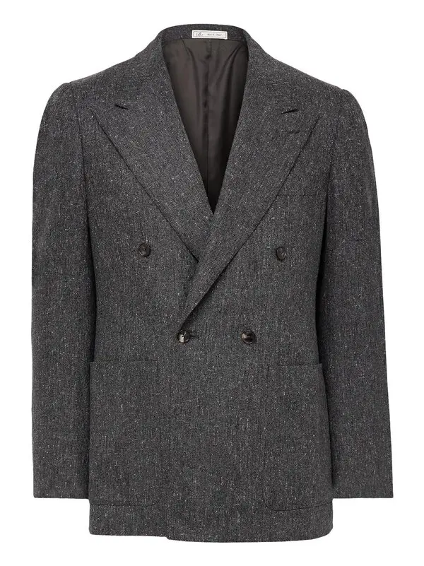 UMIT BENAN Double-breasted Blazer - Gray