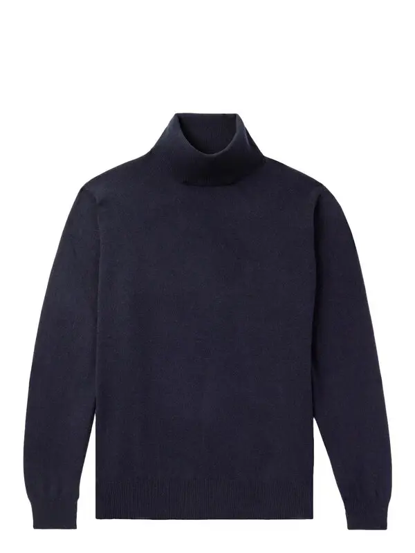 Loro Piana Baby Cashmere Rollneck Sweater - Blue