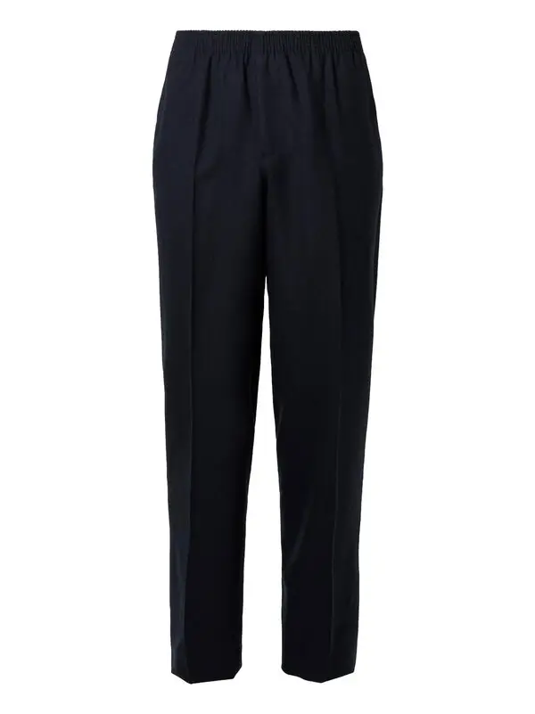 Loro Piana Gaspard Tapered Virgin Wool And Cashmere-blend Trousers - Blue