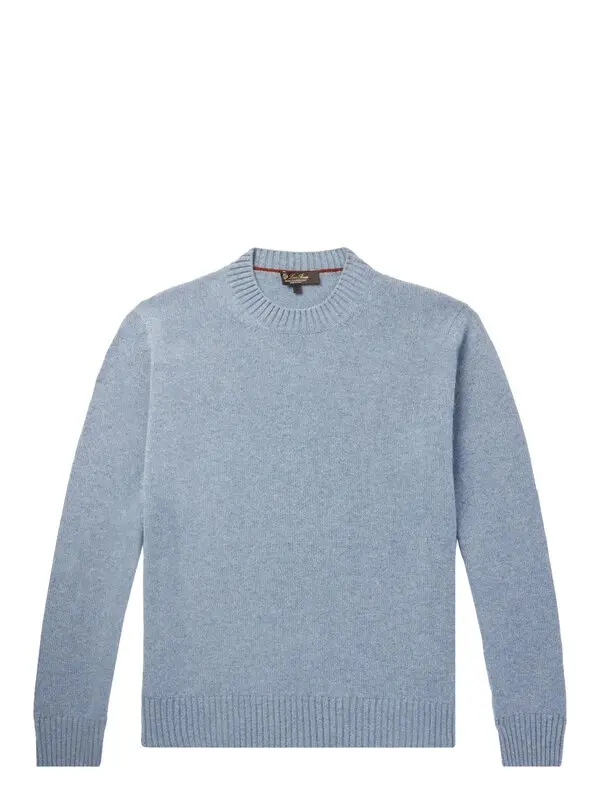 Loro Piana Parksville Baby Cashmere Sweater - Blue