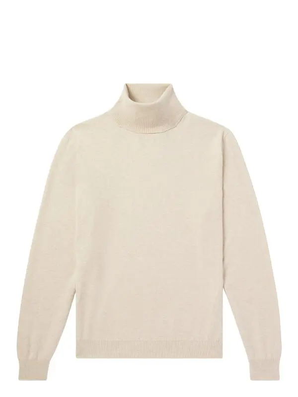 Loro Piana Arona Cashmere Rollneck Sweater - Neutrals